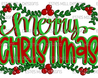 Merry Christmas Sublimation Design, Instant Download, Sublimation ...