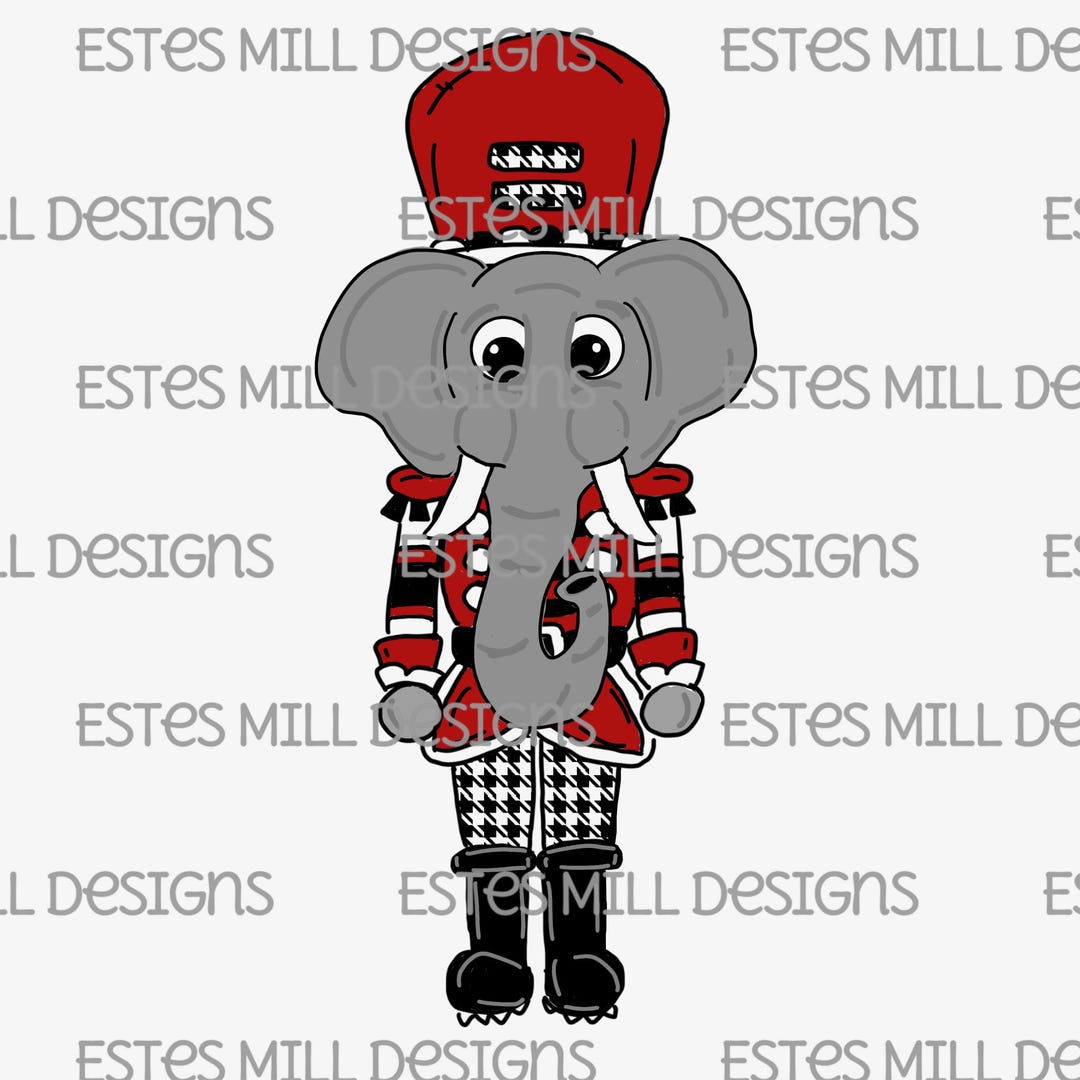 Hand Drawn | PNG Digital Download | Nutcracker | Christmas | Elephant ...