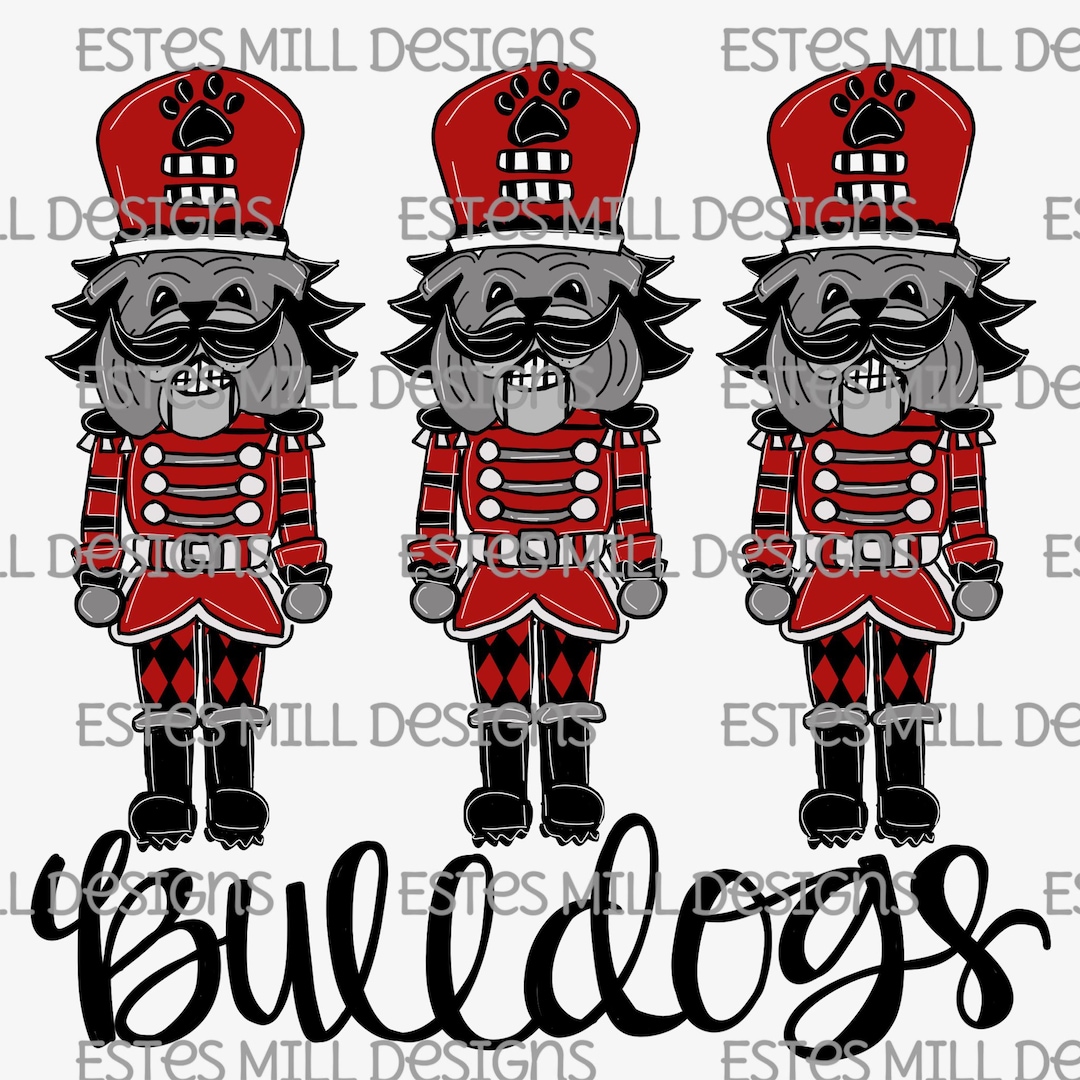 Hand Drawn | PNG Digital Download | Bulldogs | Nutcracker | Christmas ...
