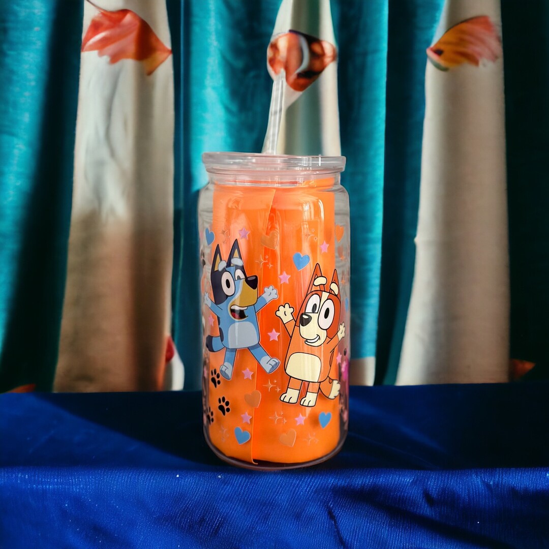 Bluey & Friends Arcylic Libbey Cup - Etsy