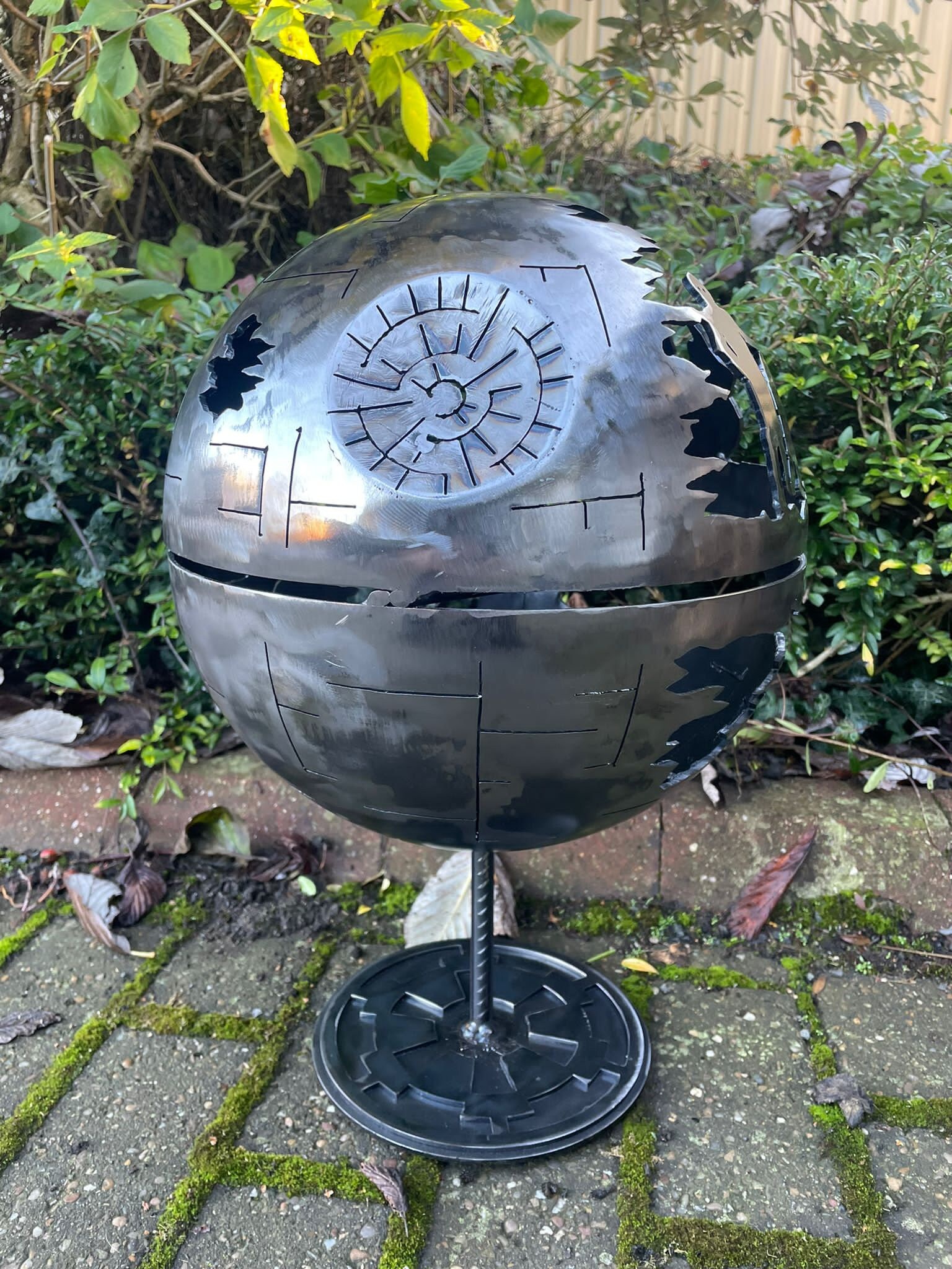Death Star 300 - Steel Sculpture - Death Star Tea Light Holder - Star ...