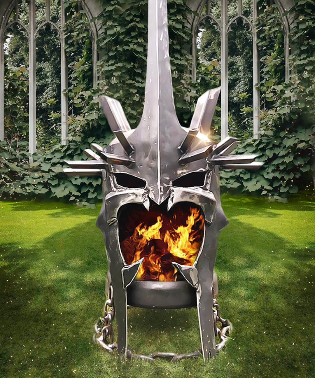 The Witch King Fire Pit - Steel Sculpture - Witch King Wood Burner ...