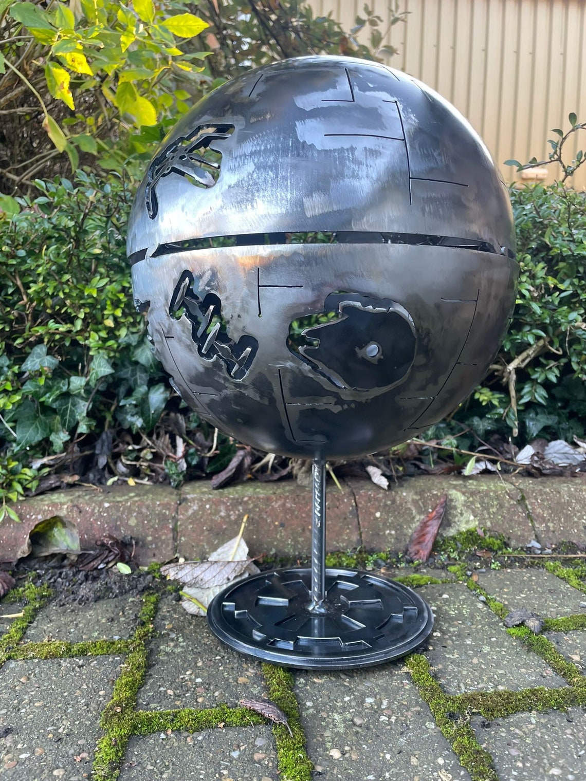 Death Star 300 - Steel Sculpture - Death Star Tea Light Holder - Star ...