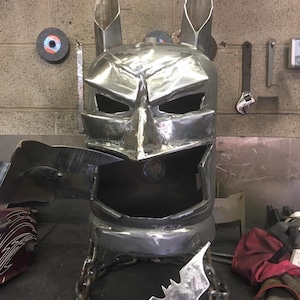 Batman Wood Burner - Steel Sculpture - Batman Fire Pit - DC Comics - DC ...