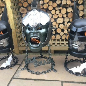 Batman Wood Burner - Batman Fire Pit - DC Comics - DC Comic Art - Metal ...