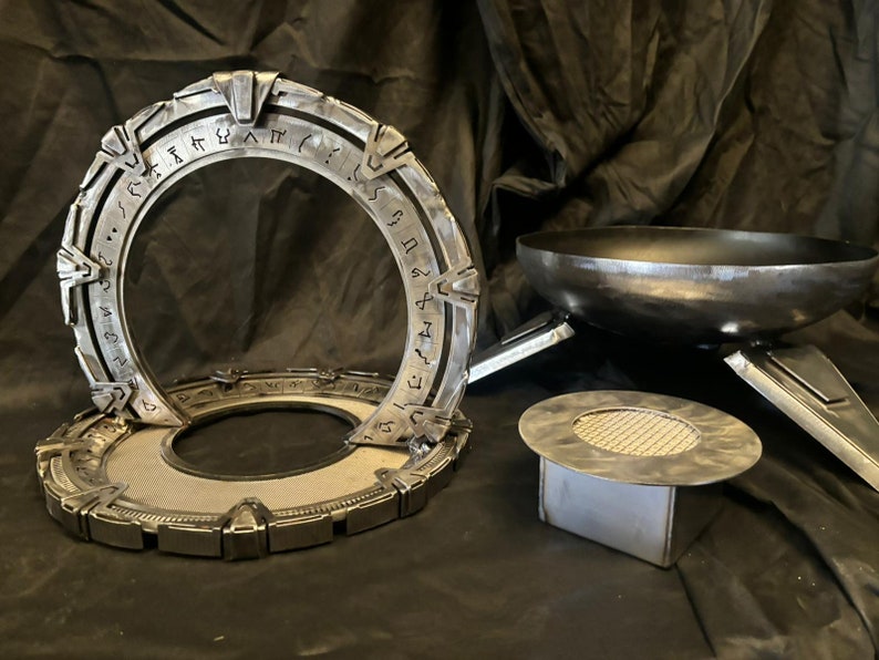 The Stargate Steel Sculpture - Stargate Bio Ethanol Tabletop Burner ...