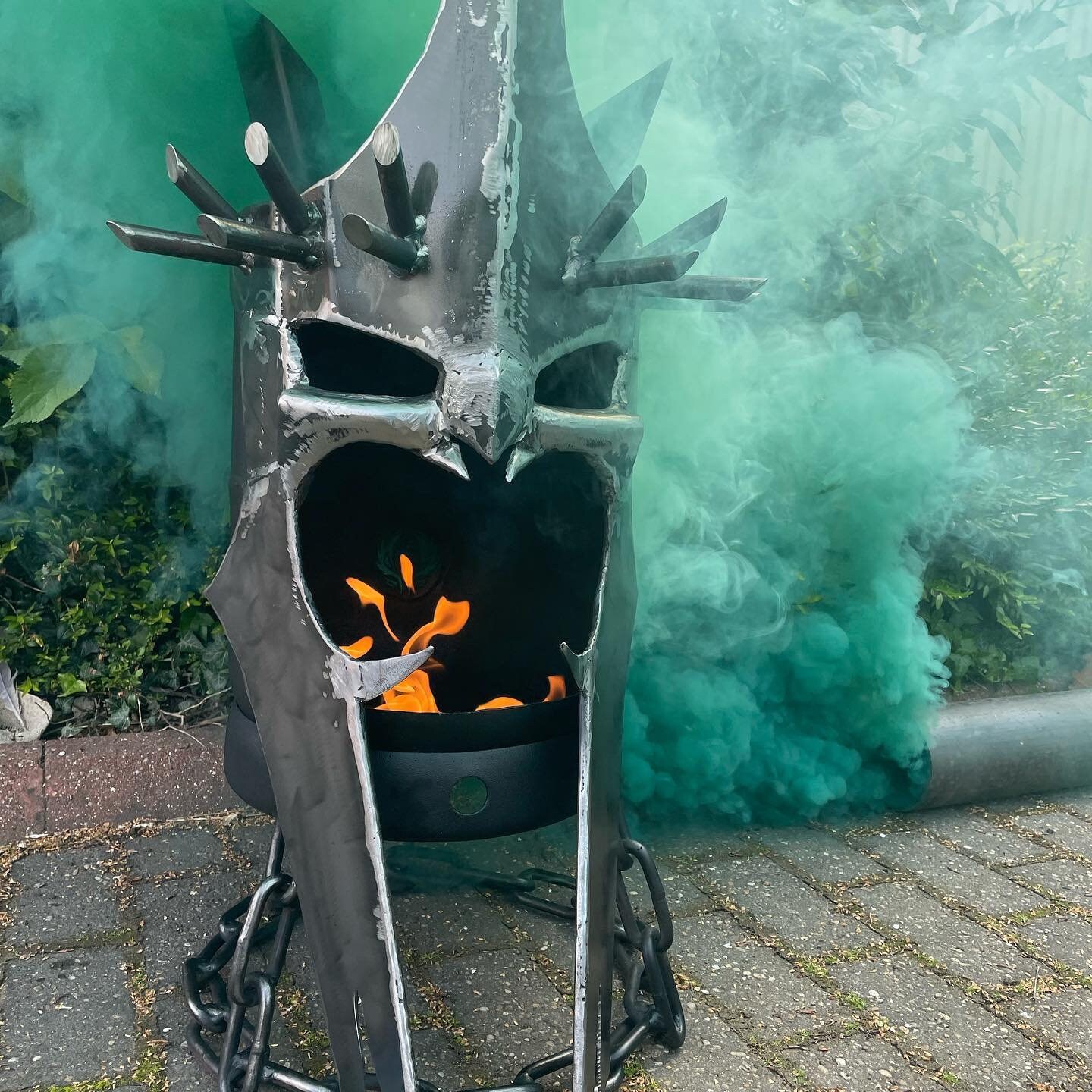 The Witch King Fire Pit - Steel Sculpture - Witch King Wood Burner ...