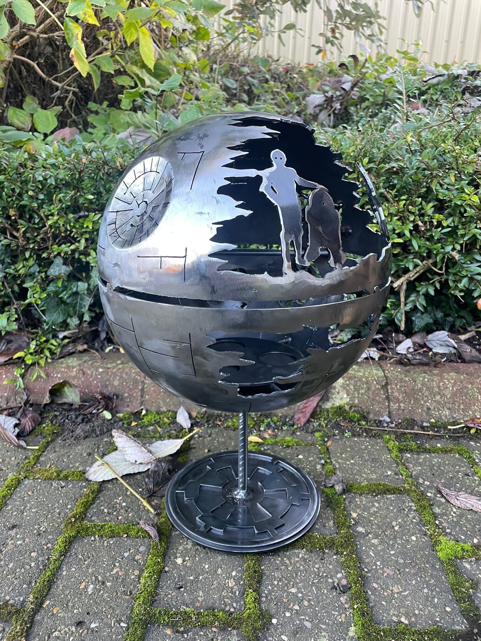 Death Star 300 - Steel Sculpture - Death Star Tea Light Holder - Star ...