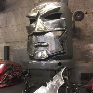 Batman Wood Burner - Batman Fire Pit - DC Comics - DC Comic Art - Metal ...