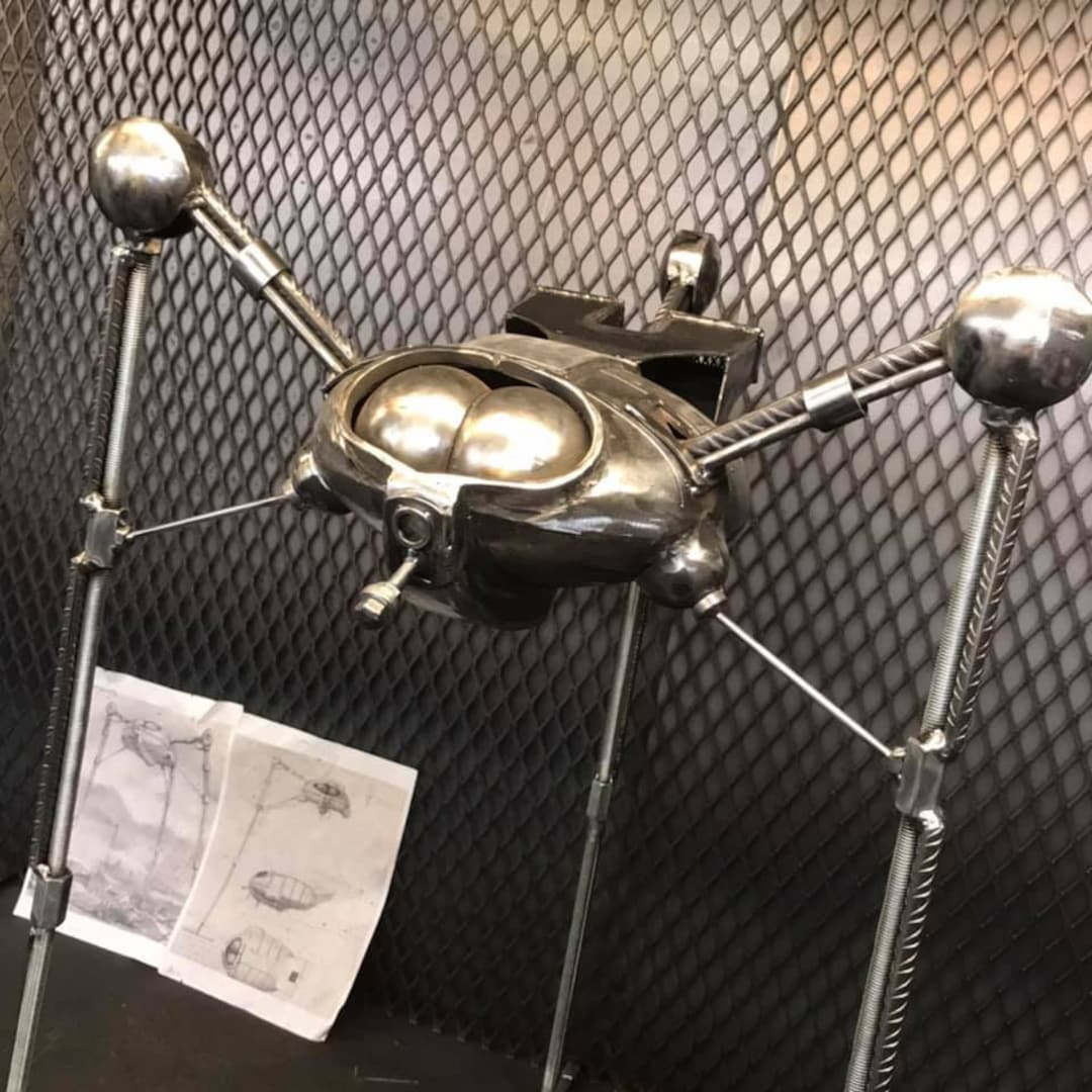 The War of the Worlds Fighting Machine Sculpture - Steel Sculpture ...