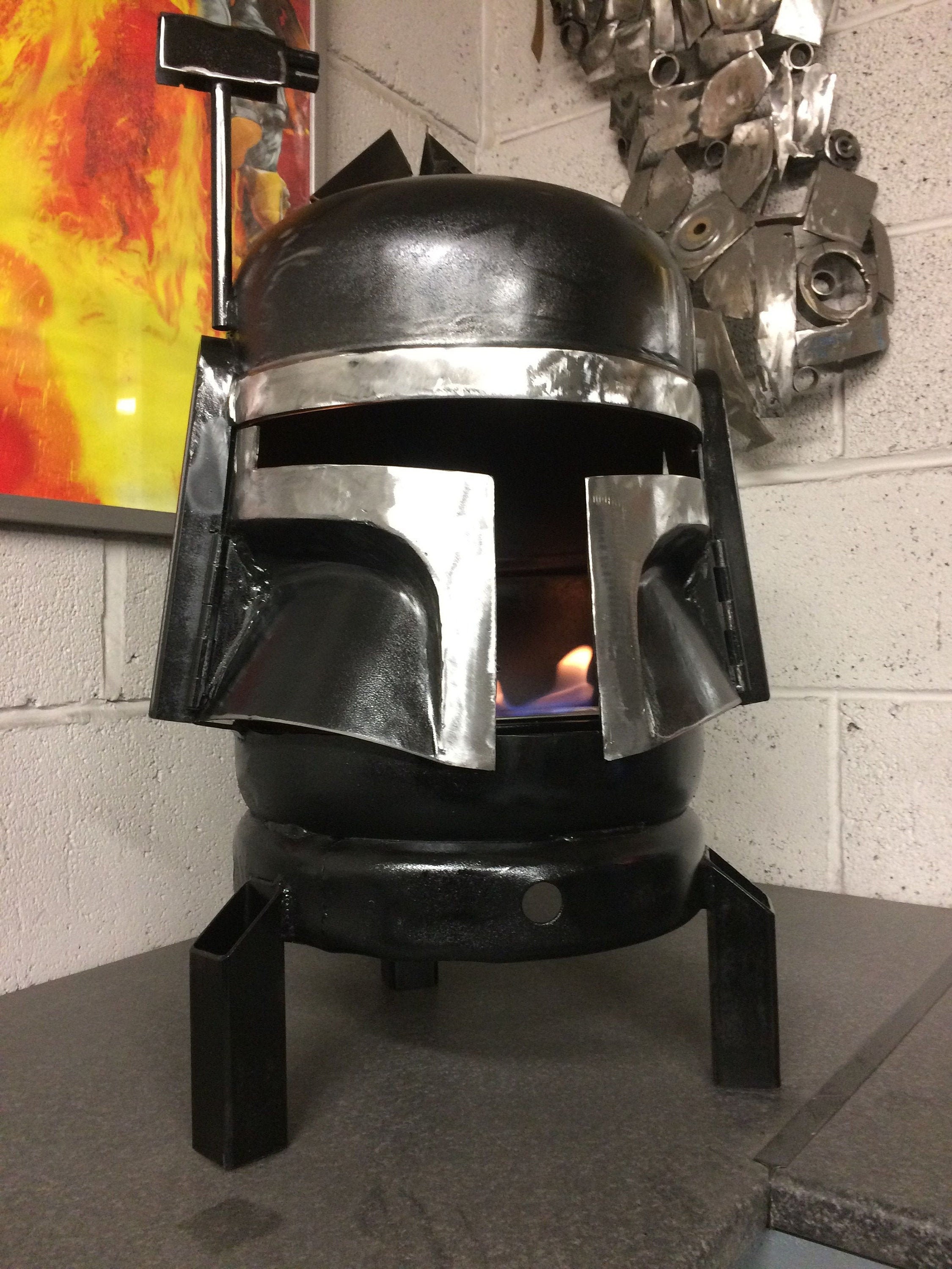 Boba Fett Wood Burner Boba Fett Fire Pit Metal Art Fire - Etsy Canada