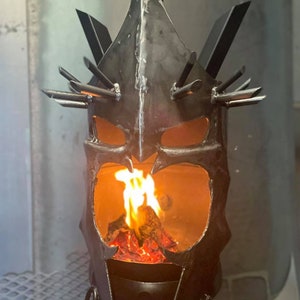 The Witch King Fire Pit - Steel Sculpture - Witch King Wood Burner ...