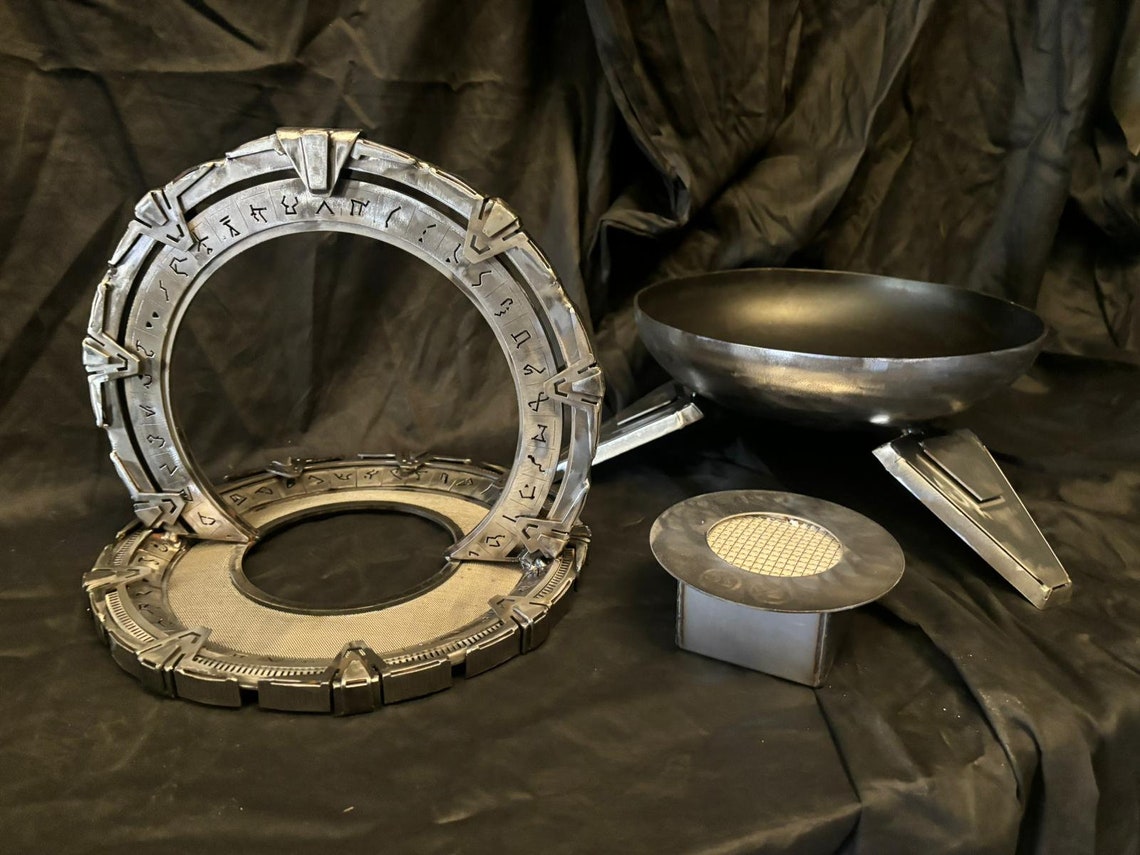 The Stargate Steel Sculpture - Stargate Bio Ethanol Tabletop Burner ...