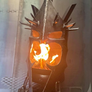 The Witch King Fire Pit - Steel Sculpture - Witch King Wood Burner ...
