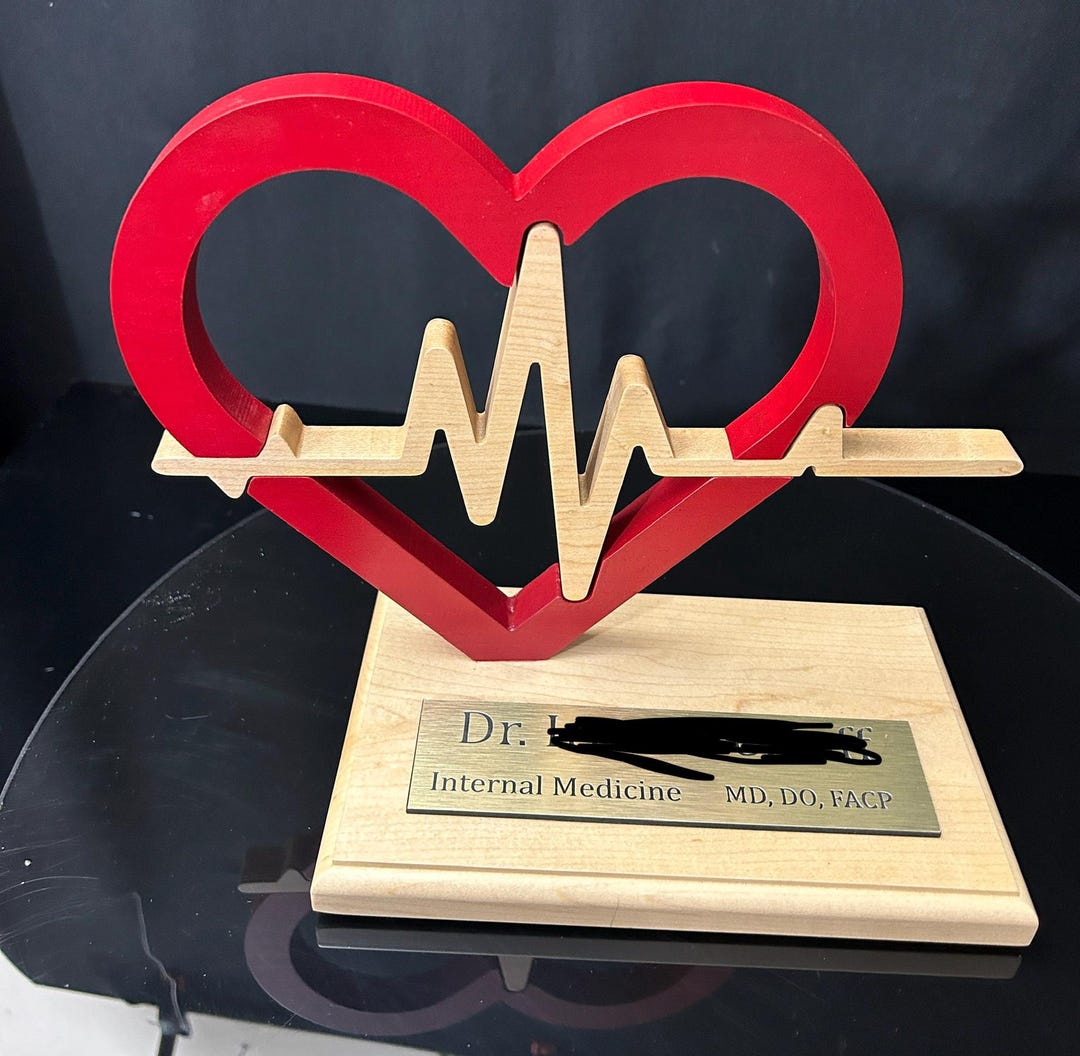 Doctor Heart Table Sign Gift - Etsy