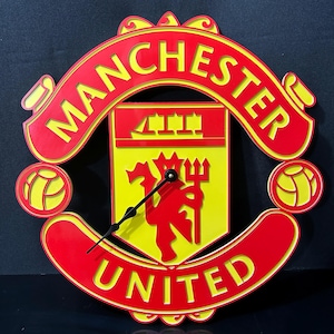 Wall Clock Manchester United - Etsy