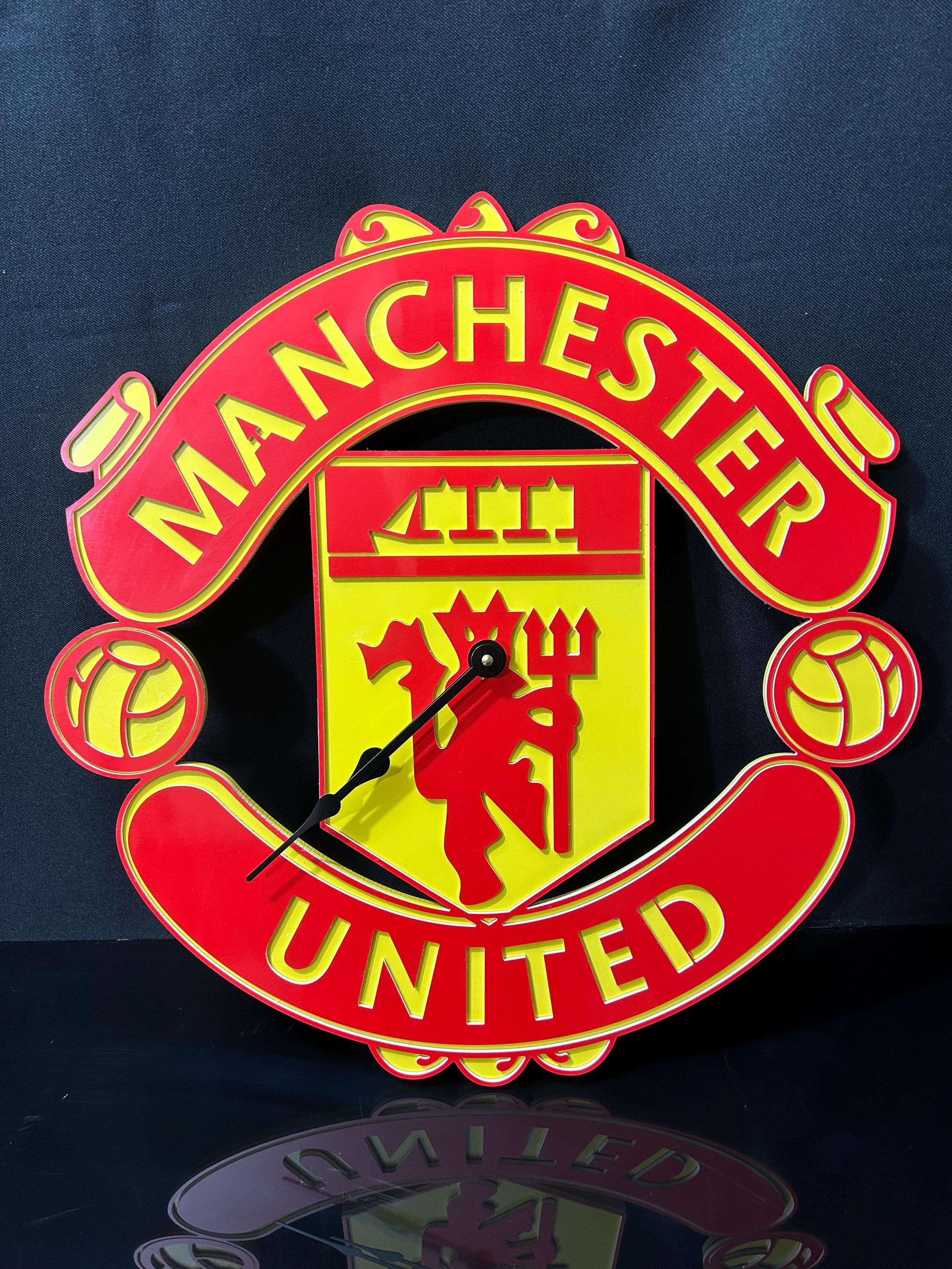 Wall Clock Manchester United - Etsy