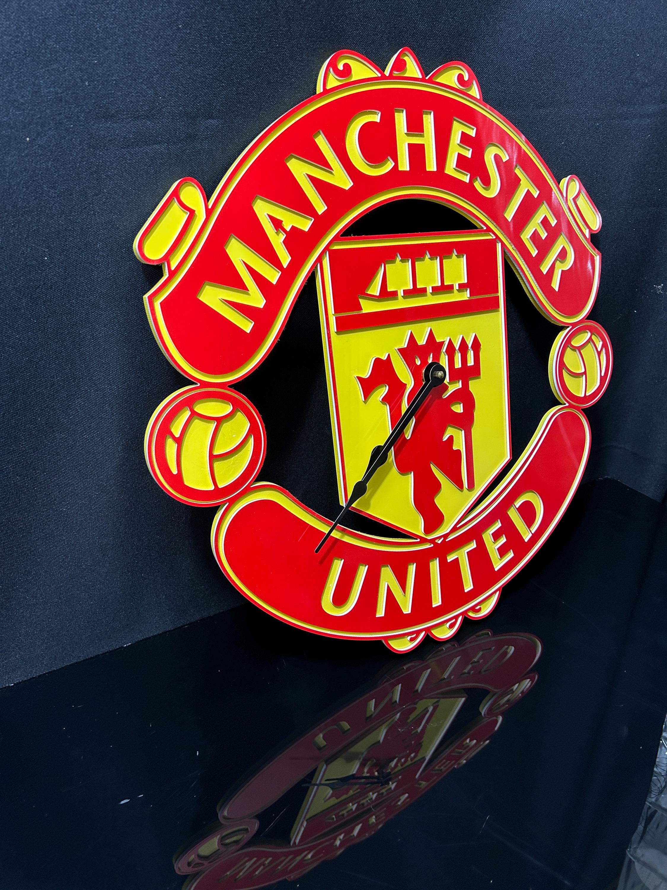 Wall Clock Manchester United - Etsy