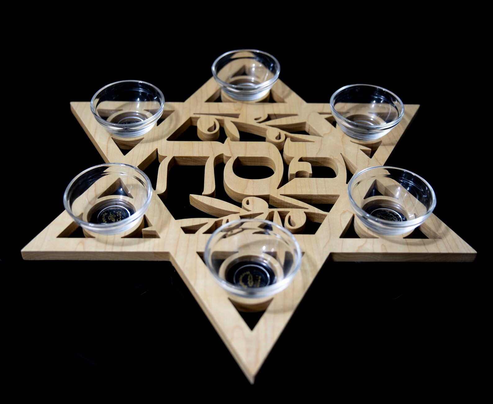 Large Wood Passover Pesach Seder Plate - Etsy