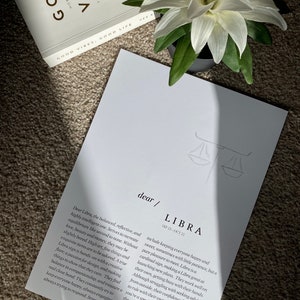 Libra Zodiac Star Sign Wall Print Gift - Etsy