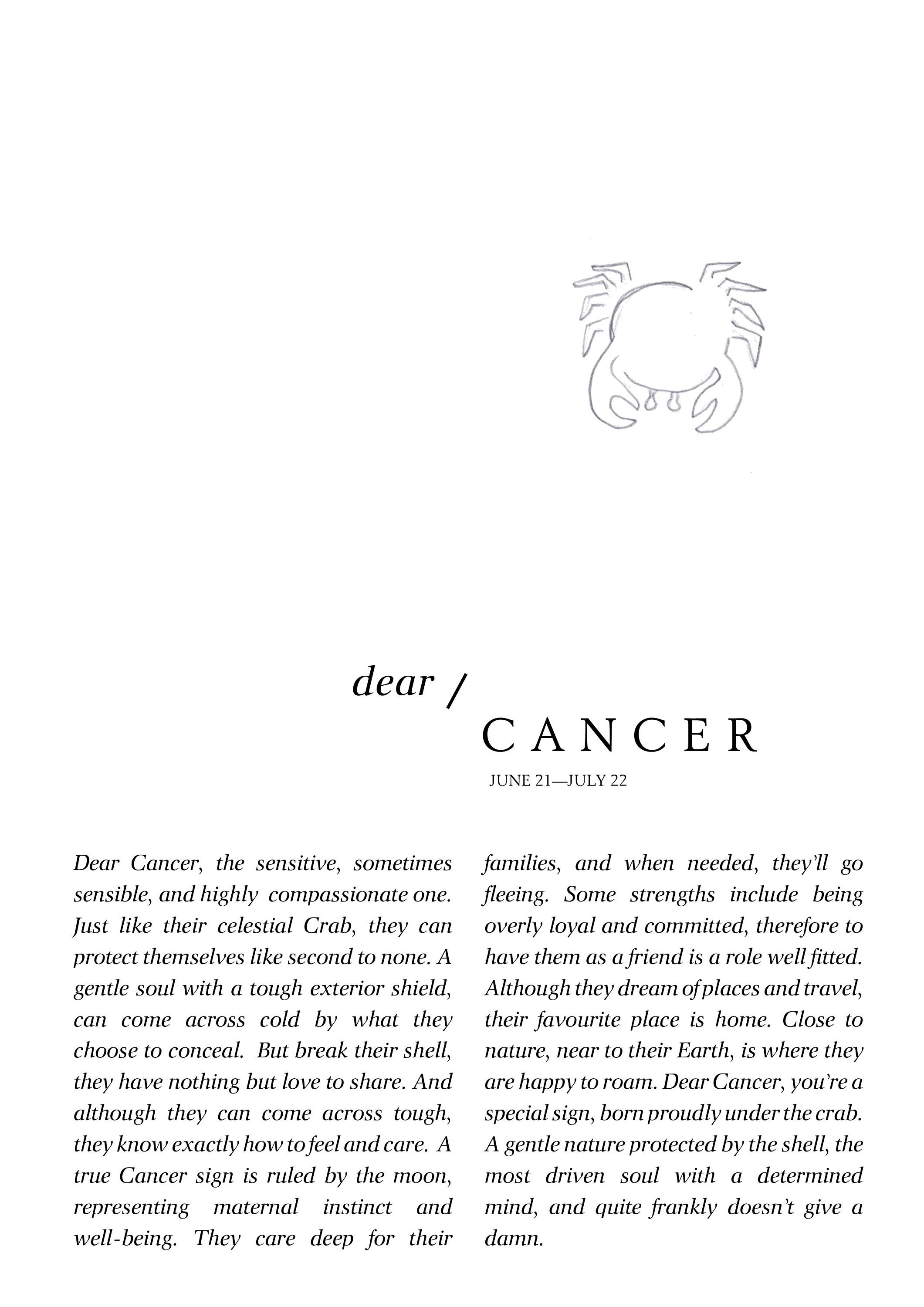 Cancer Star Sign Zodiac Digital Download Wall Print - Etsy