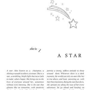 She is a Star Wall Print Gifts for Celebration - Etsy UK