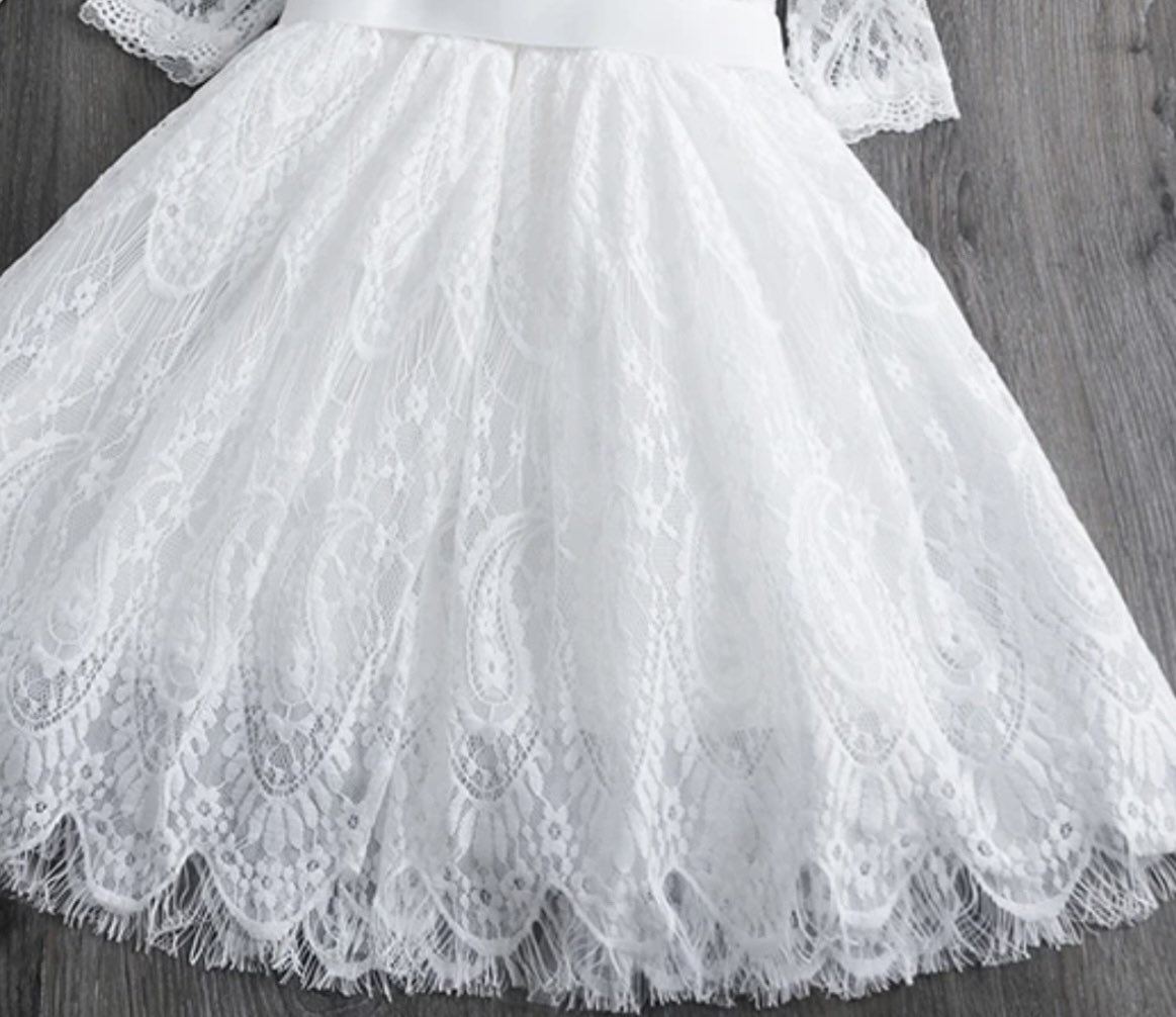 White Lace Confirmation Dresses