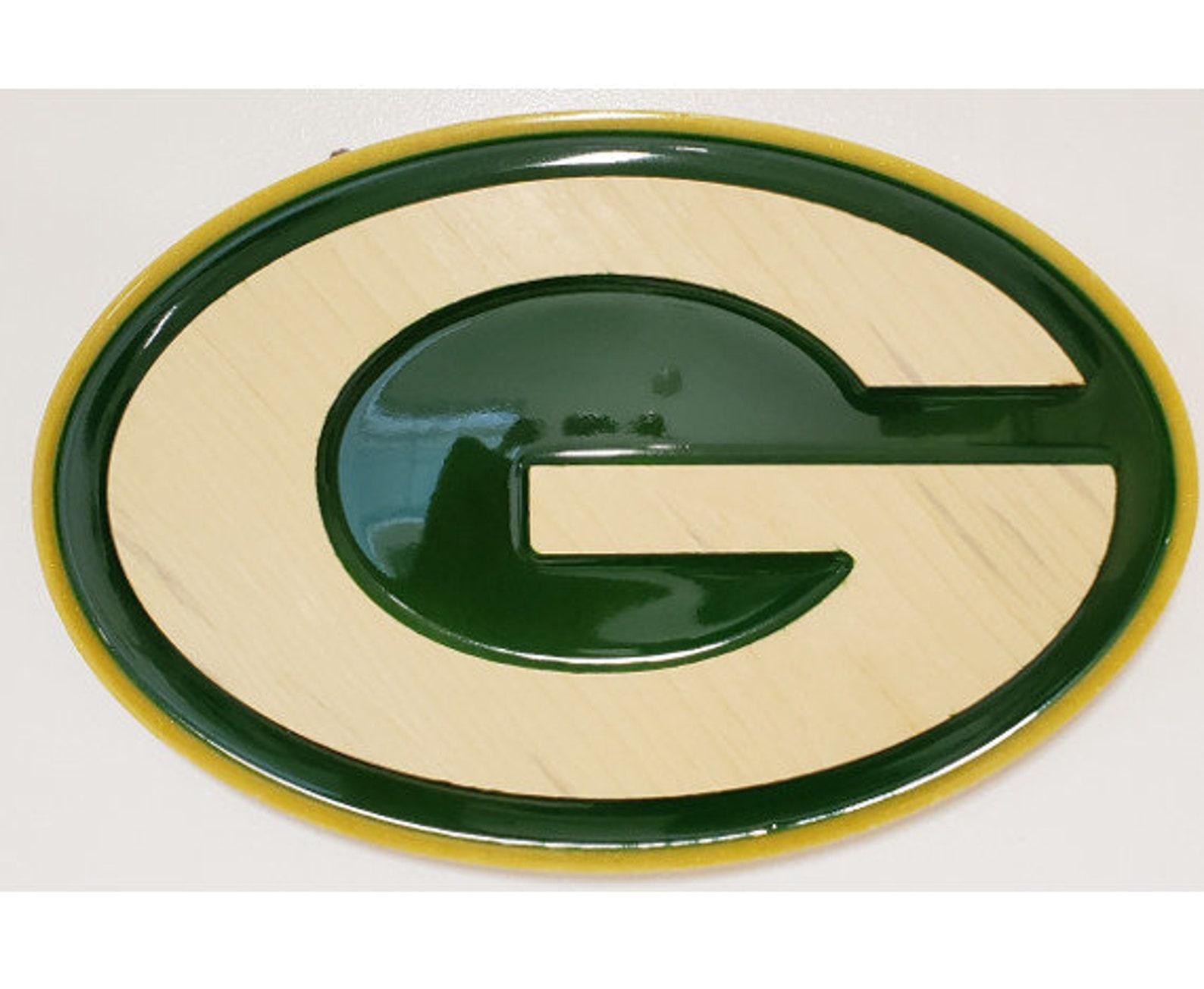 Green Bay Packers Wooden Logo sign 11.625W x | Etsy