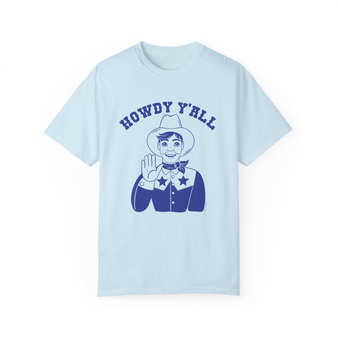 Howdy Big Tex: Texas State Fair T-shirt light Blue, Comfort Colors ...