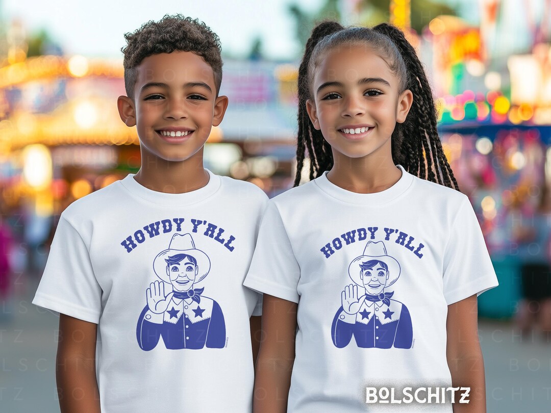 Howdy Big Tex: Kid Texas State Fair T-shirt white Comfort Colors Shirt ...