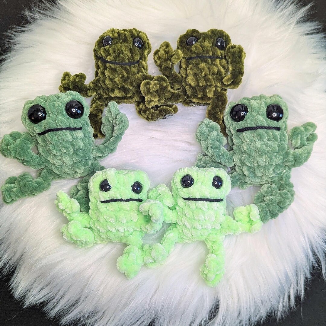 Crocheted Frogs, Frog Plushie, Frog Toy, Frog Gift - Etsy