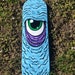Funky Face Eyeball Hand Painted Skateboard Portrait Handmade Acrylic ...