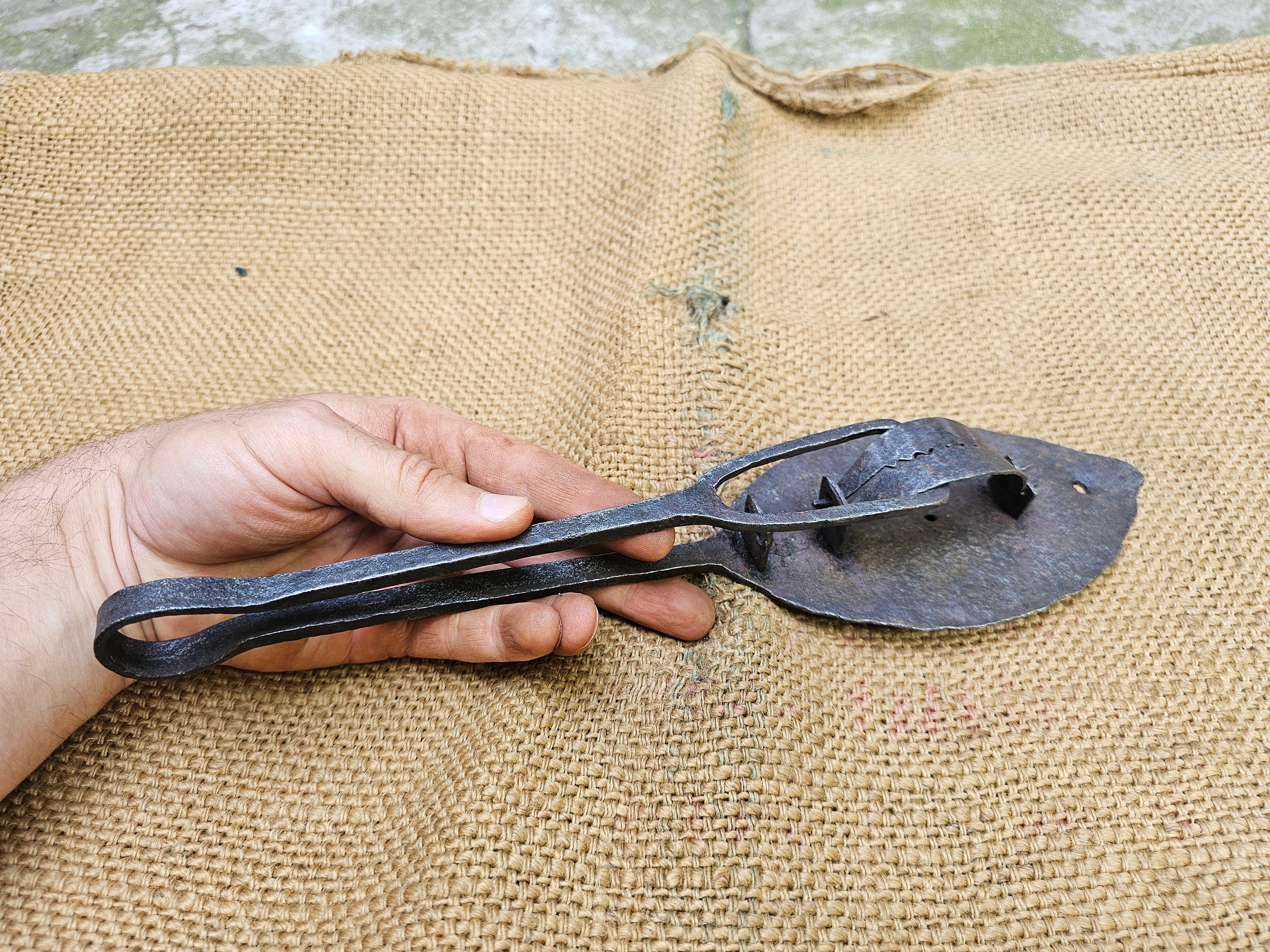 MINI Small Antique Vintage Rat Mouse Mice Animal Trap Blacksmith Hand ...