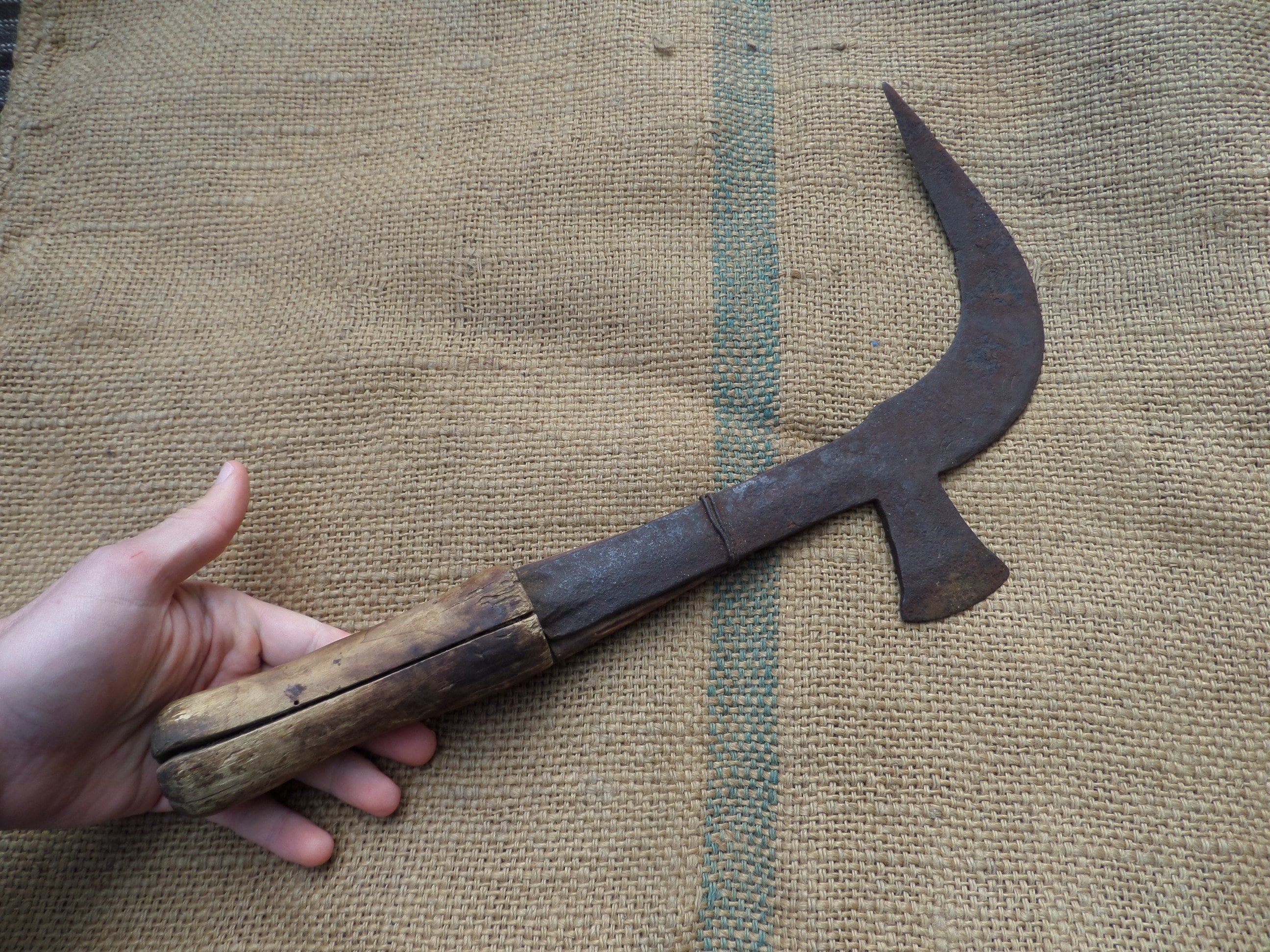 Vintage Antique Billhook Falx Axe Weapon Hand Made Forged | Etsy Canada