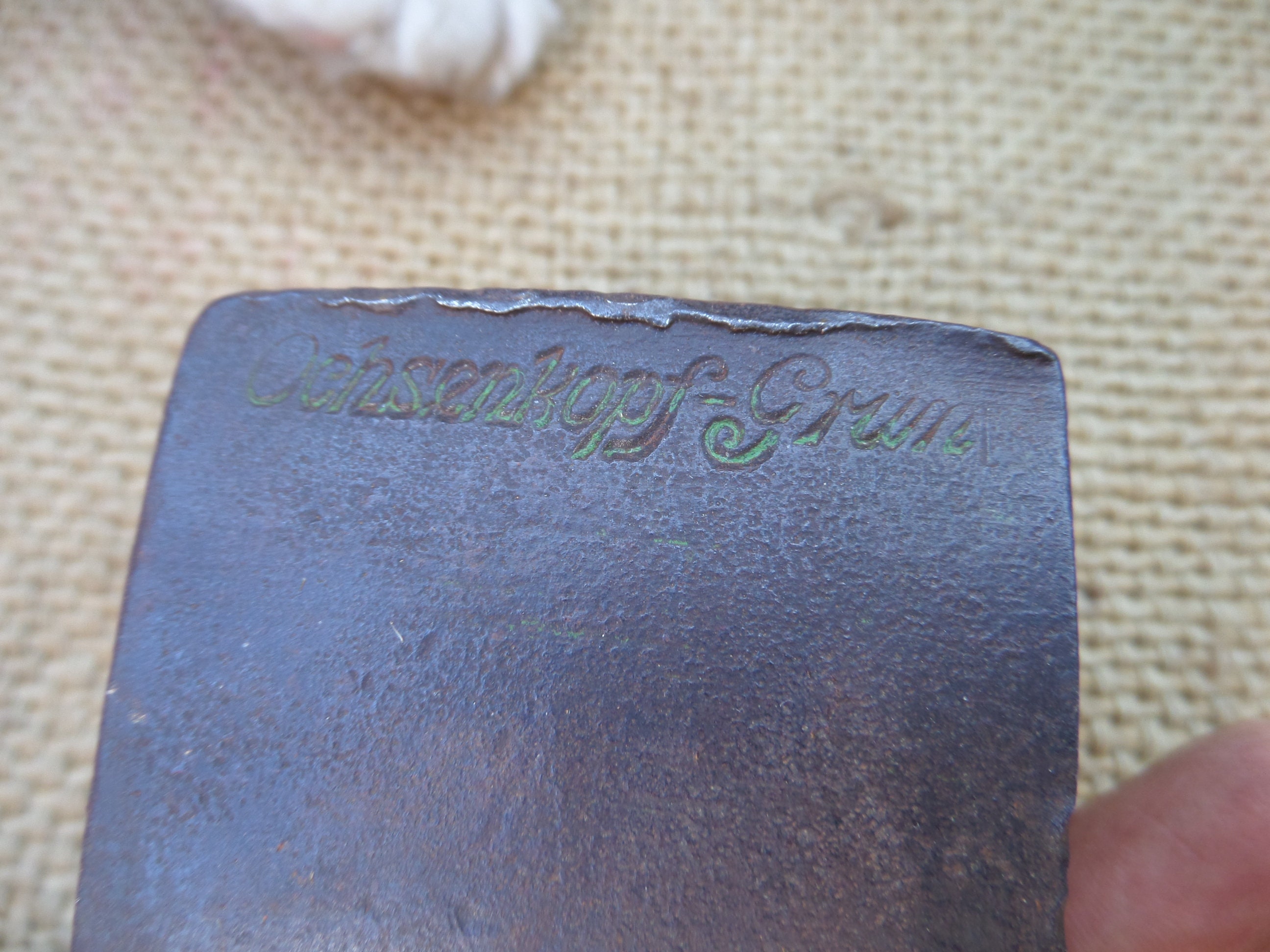 OCHSENKOPF Vintage German Felling Axe Head Woodworking Carpenter's ...