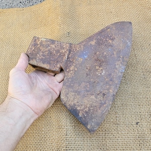 Antique Hand Forged German Side Axe Board Goosewing Carpenter's Hewing ...