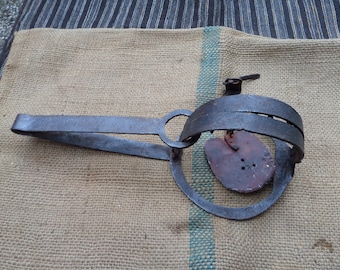 Antique Wolf Trap Wrought Iron Blacksmith Hand Forged 19th Century - Etsy