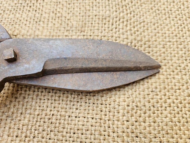 Rare Antique Blacksmith Hand Forged Tin Scissors Tinsmith Shears ...