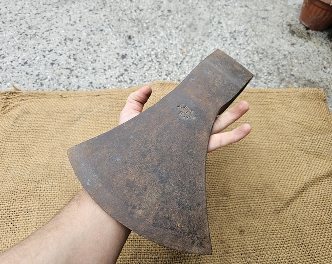 Huge 1917 WWI WW1 French Axe Head "acier Fondu" Vinatge Antique Ax Head ...