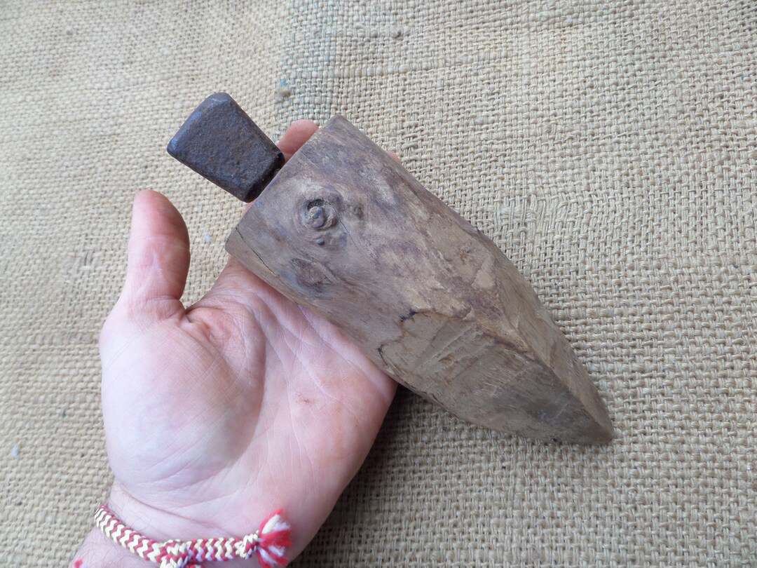 Antique Vintage Scythe Sickle Sharpening Peening Anvil Blacksmith Hand ...