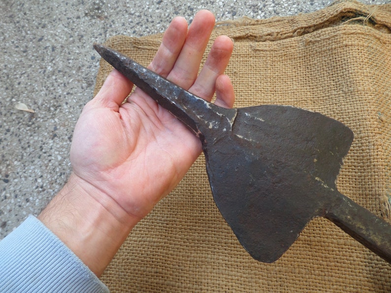 Scarce Antique Hand Forged Iron Cultivator Ploght Plow Sleep Farm Tool ...