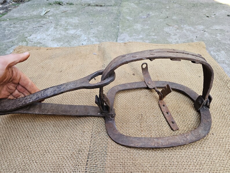 Antique Vintage Animal Trap Wrought Iron Blacksmith Hand Forged - Etsy