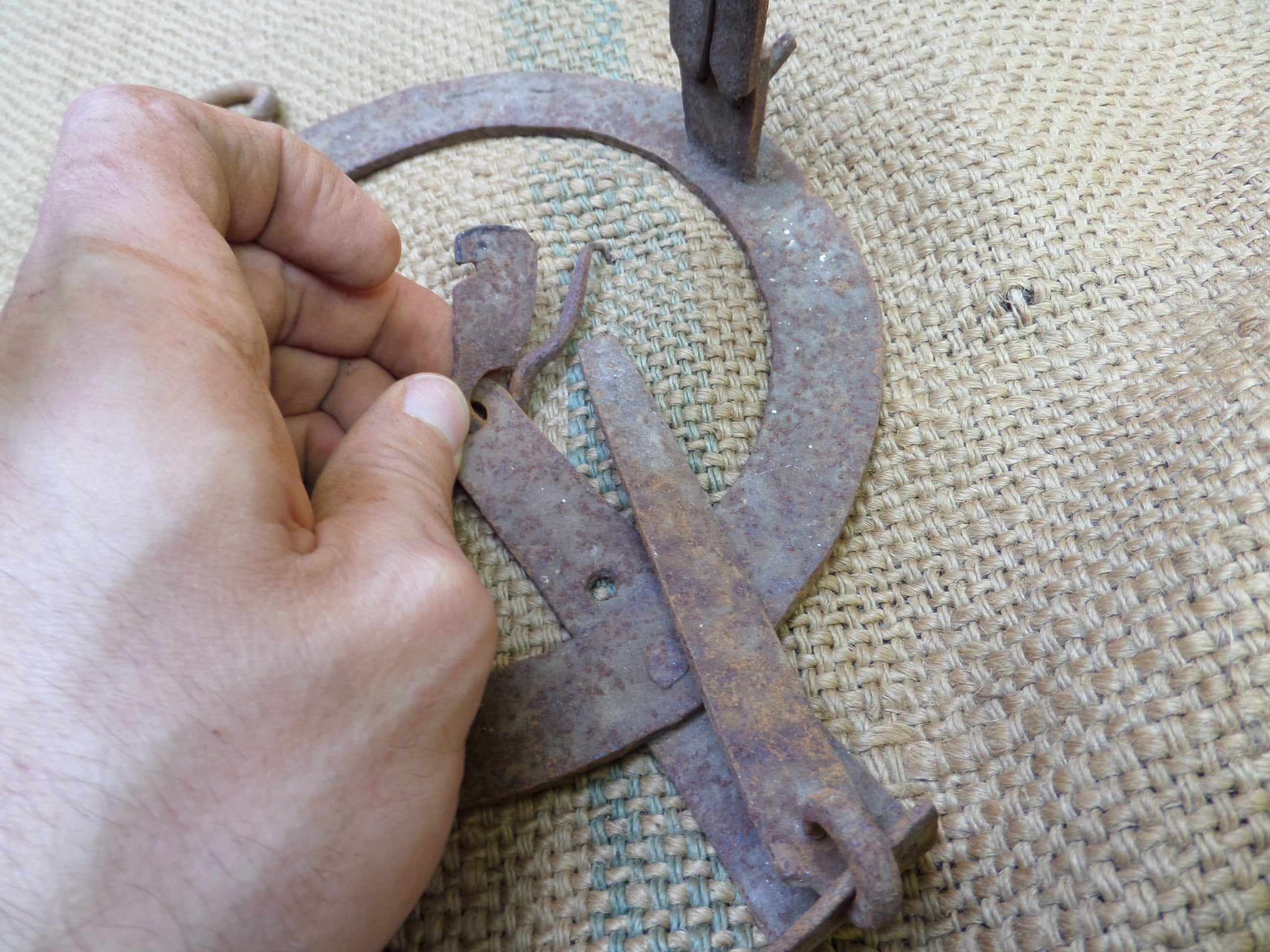 Antique Vintage Animal Trap Wrought Iron Blacksmith Hand - Etsy