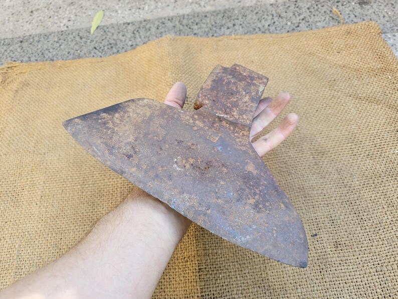 Antique Hand Forged German Side Axe Board Goosewing Carpenter's Hewing ...