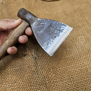 Small Mini Antique Hand Forged Axe Hatchet Bushcraft Camping Forest ...