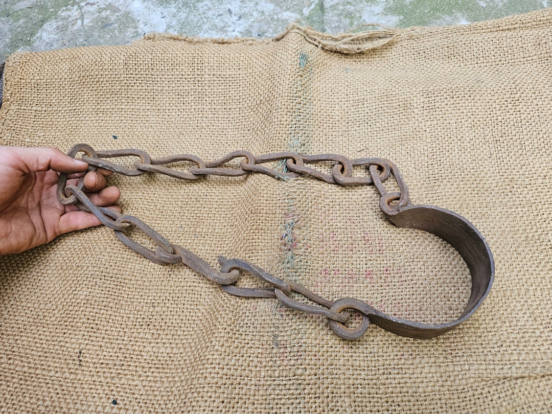 Rare Antique Buffalo Ox Animal Collar Blacksmith Hand Forged Wrought ...