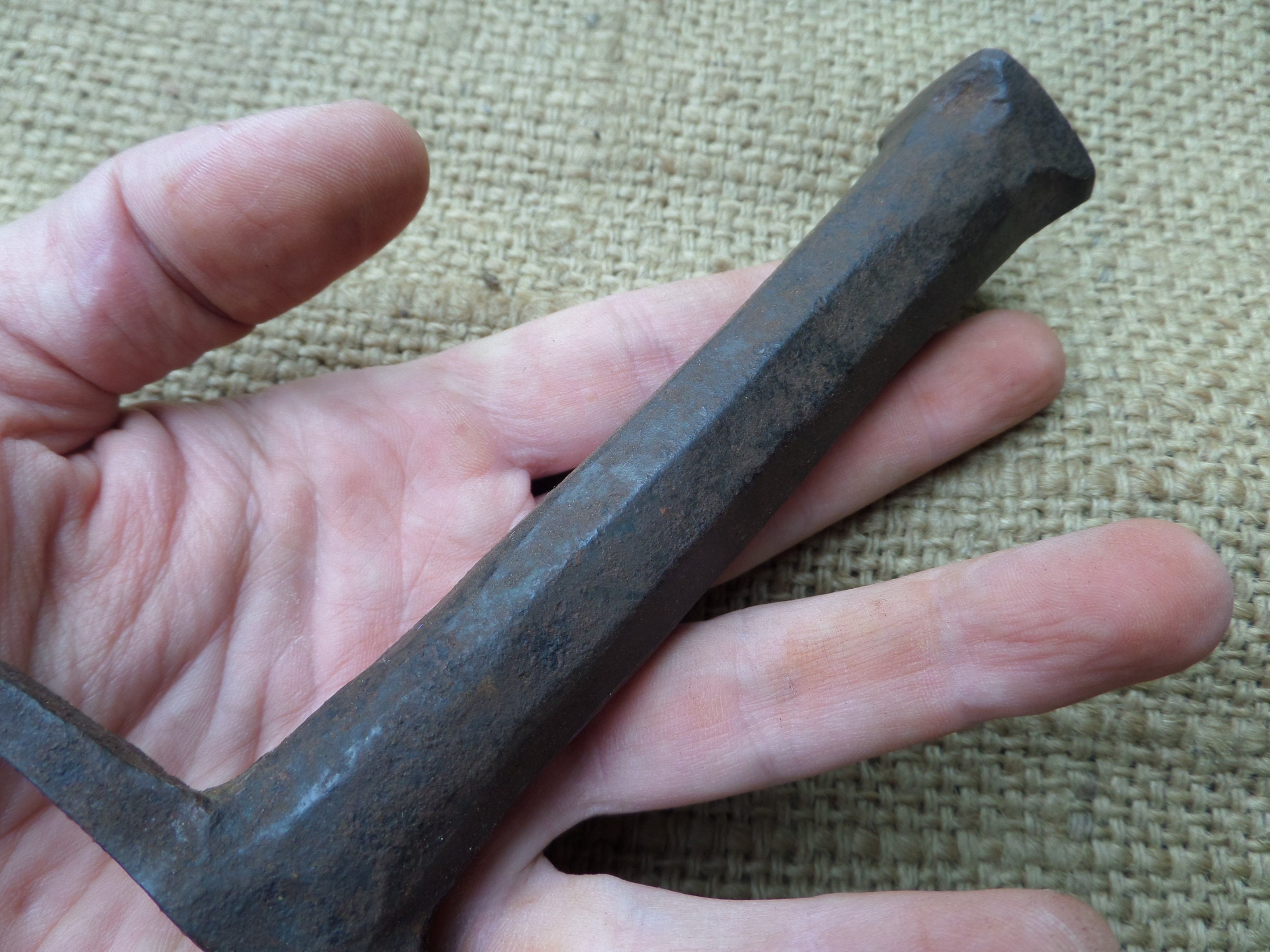 Antique Vintage Scythe Sickle Sharpening Peening Anvil Blacksmith Hand ...