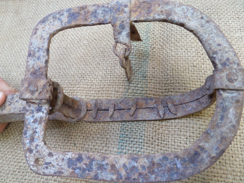 Antique Blacksmith Hand Forged Animal Trap Vinatge - Etsy