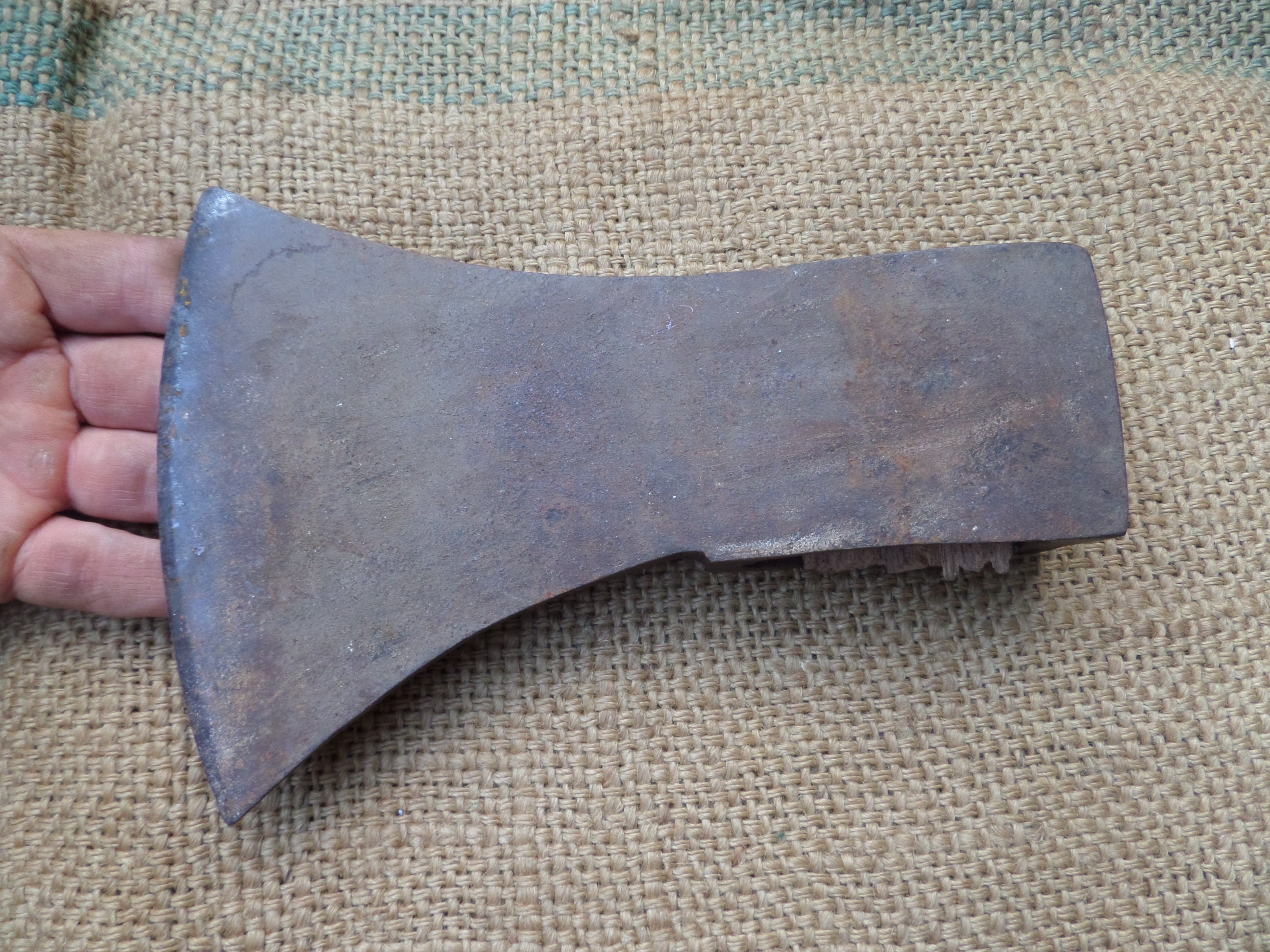 Large Vintage Axe Head German Hatchet Splitting Felling Logging Antique ...