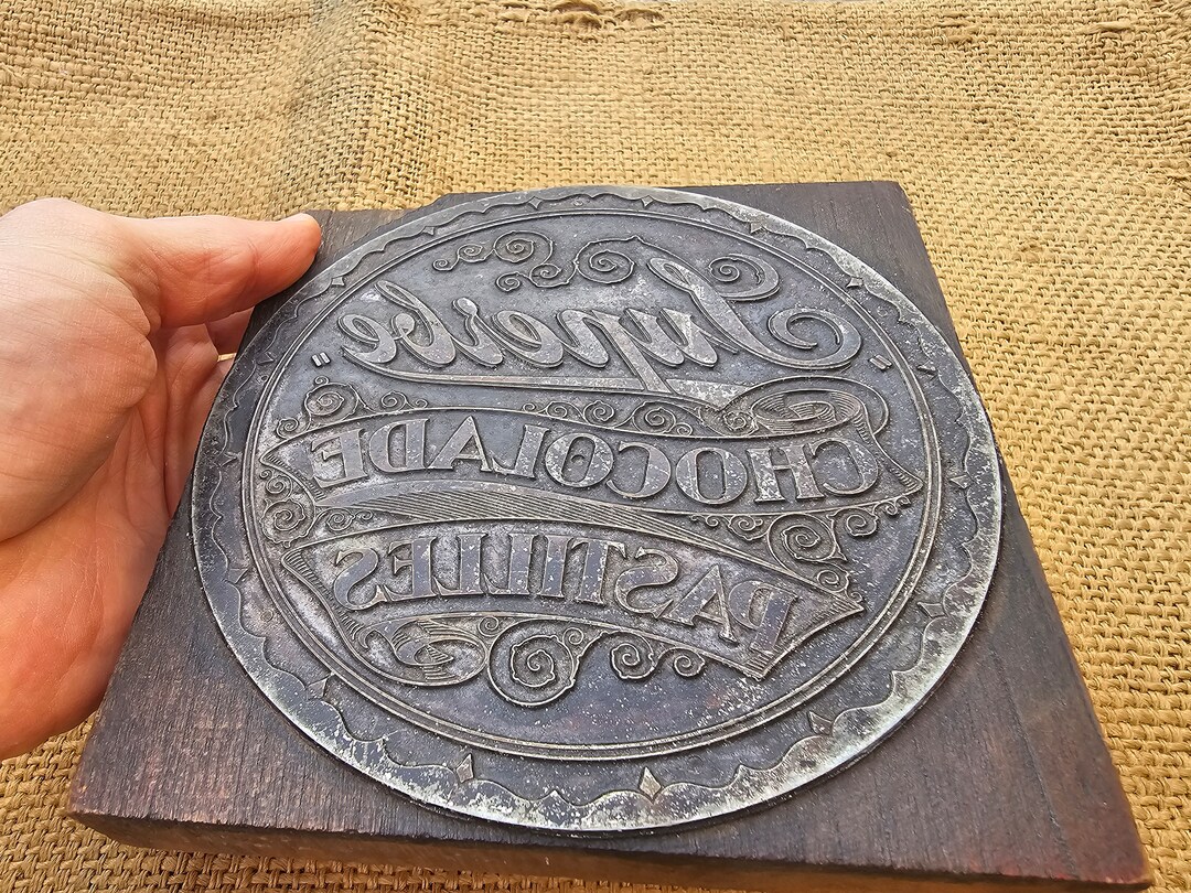 Rare Dutch Chocolate Chocolade Press Stamp Print Vintage Antique - Etsy